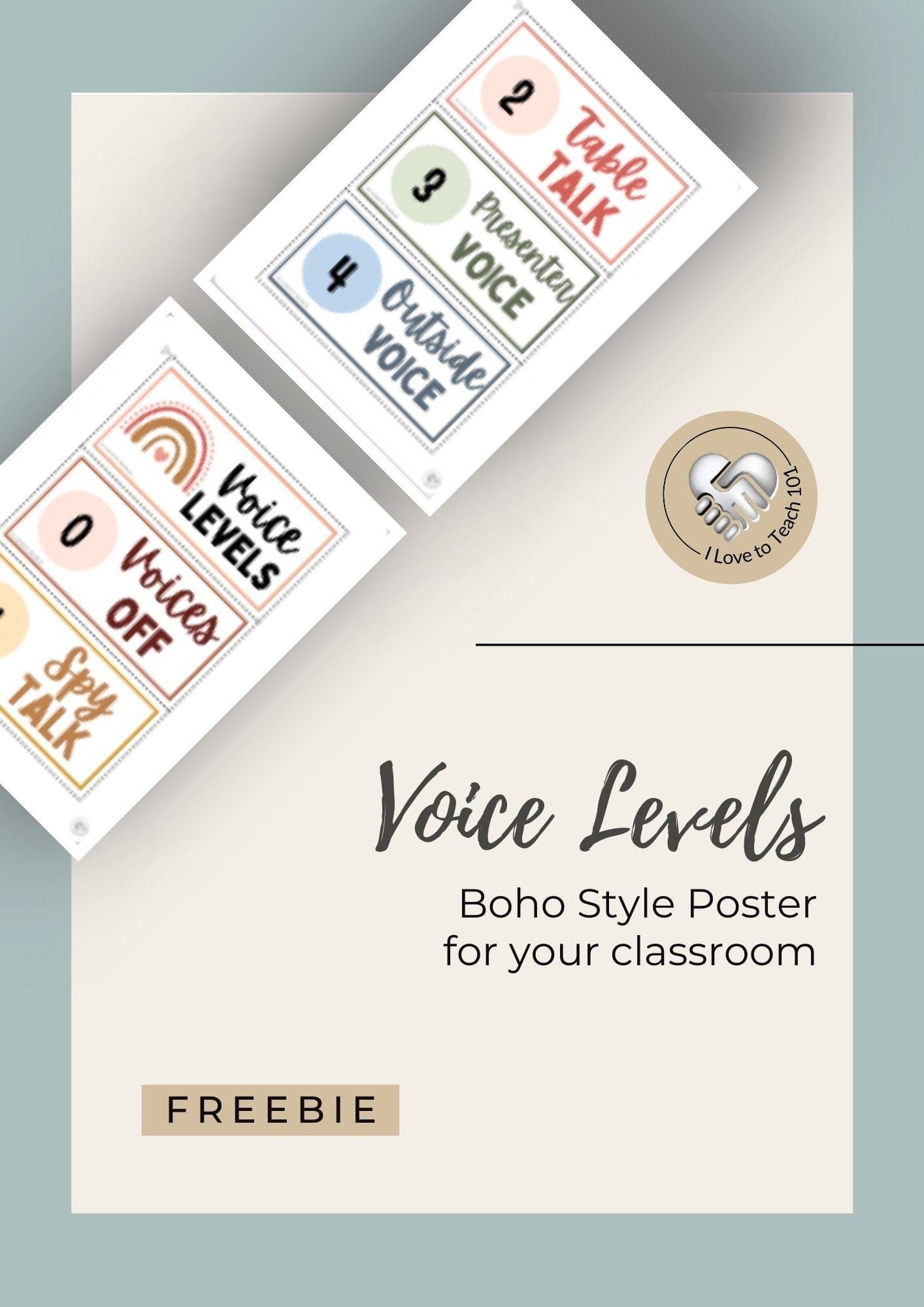Rainbow Voice Level Display – Freebie – I Love To Teach 101